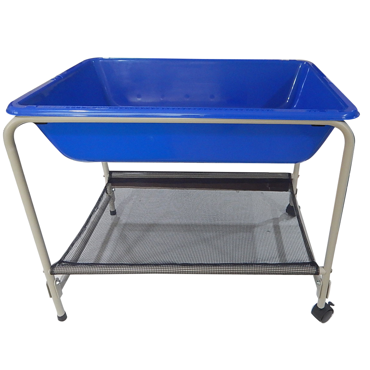ชุดถาดกิจกรรมน้ำและทรายสีฟ้าพร้อมขาตั้งมีล้อเลื่อน (Blue Desktop Water ...