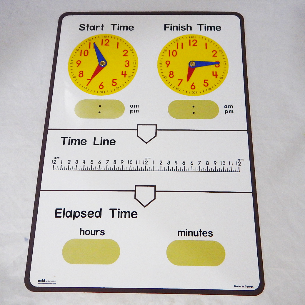 กระดานเกมจับเวลา (Elapsed Time Dry Erase Board) - AlterAce