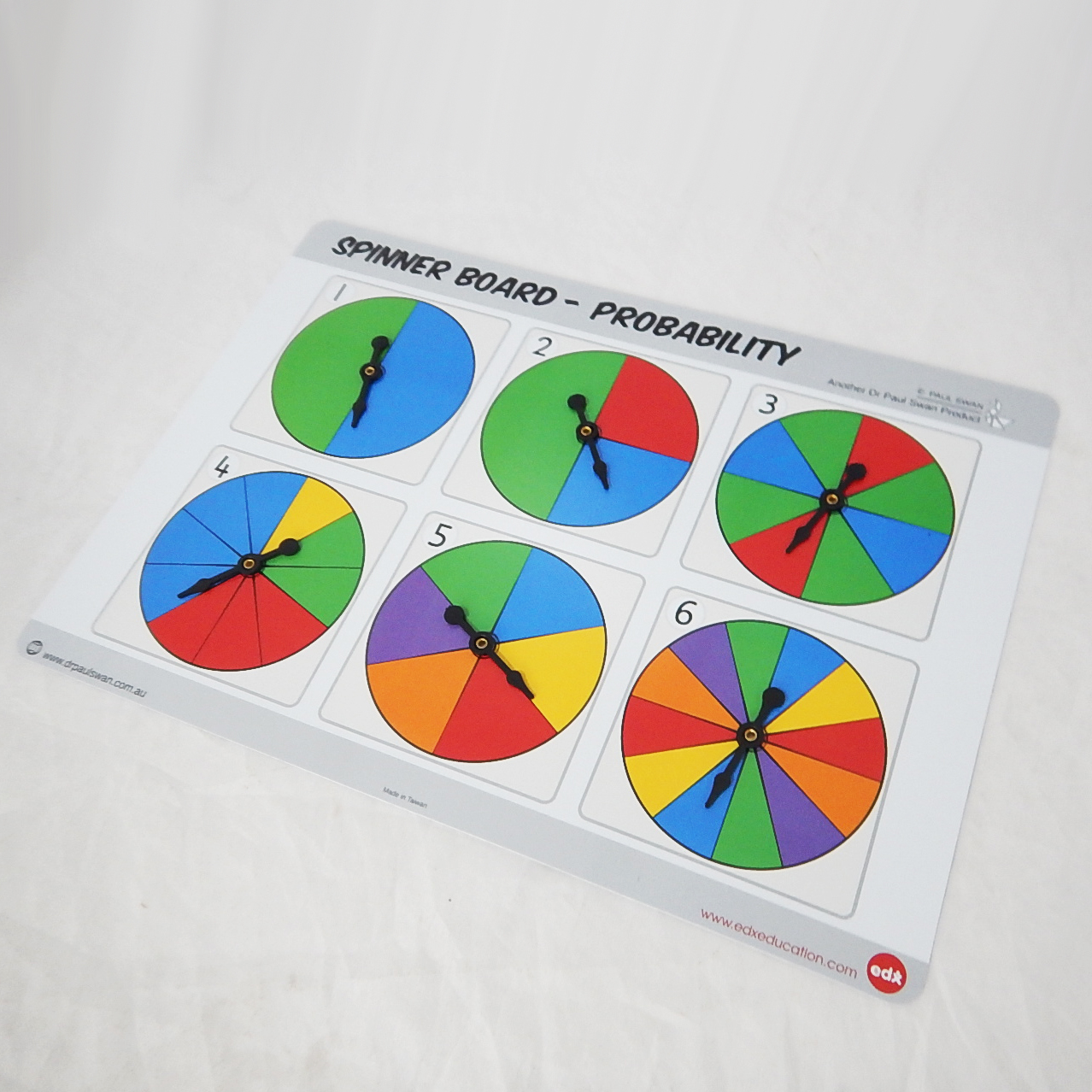 วงล้อไวท์บอร์ดความน่าจะเป็น (Whiteboard Spinner set) - AlterAce